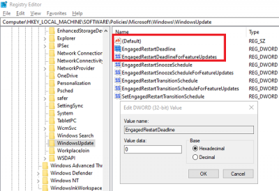 Specify Engaged restart transition and notification schedule for ...